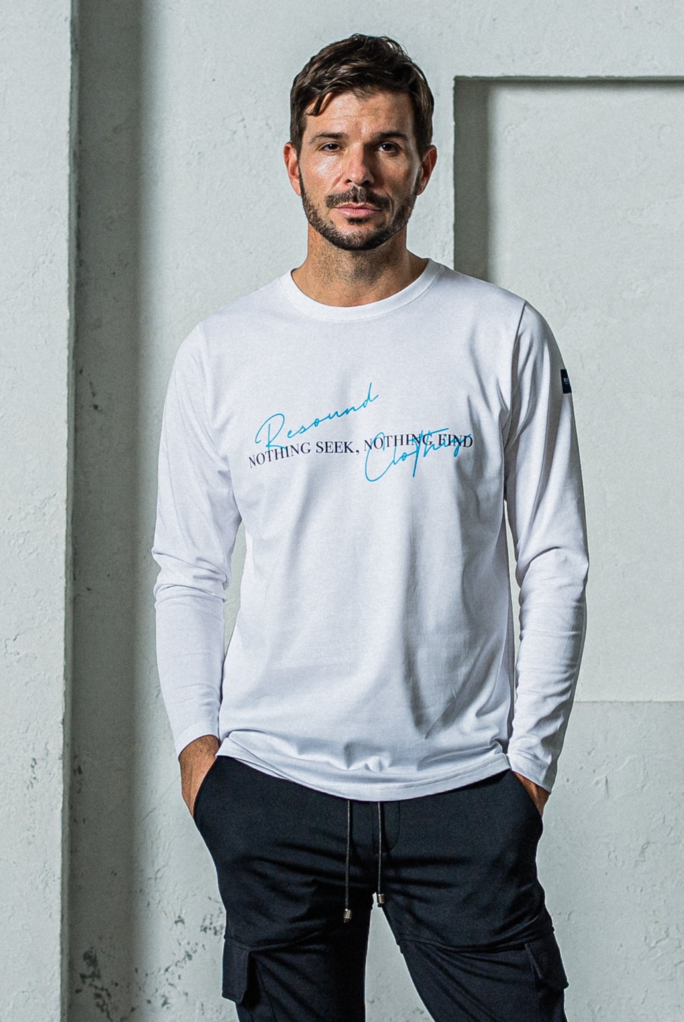 RESOUND CLOTHING リサウンド クロージング | ロンT Tシャツ 長袖 ホワイト 白 UVカット 蒸れにくい 高級感ある光沢 NSNF longsleave Tee RC35 ...