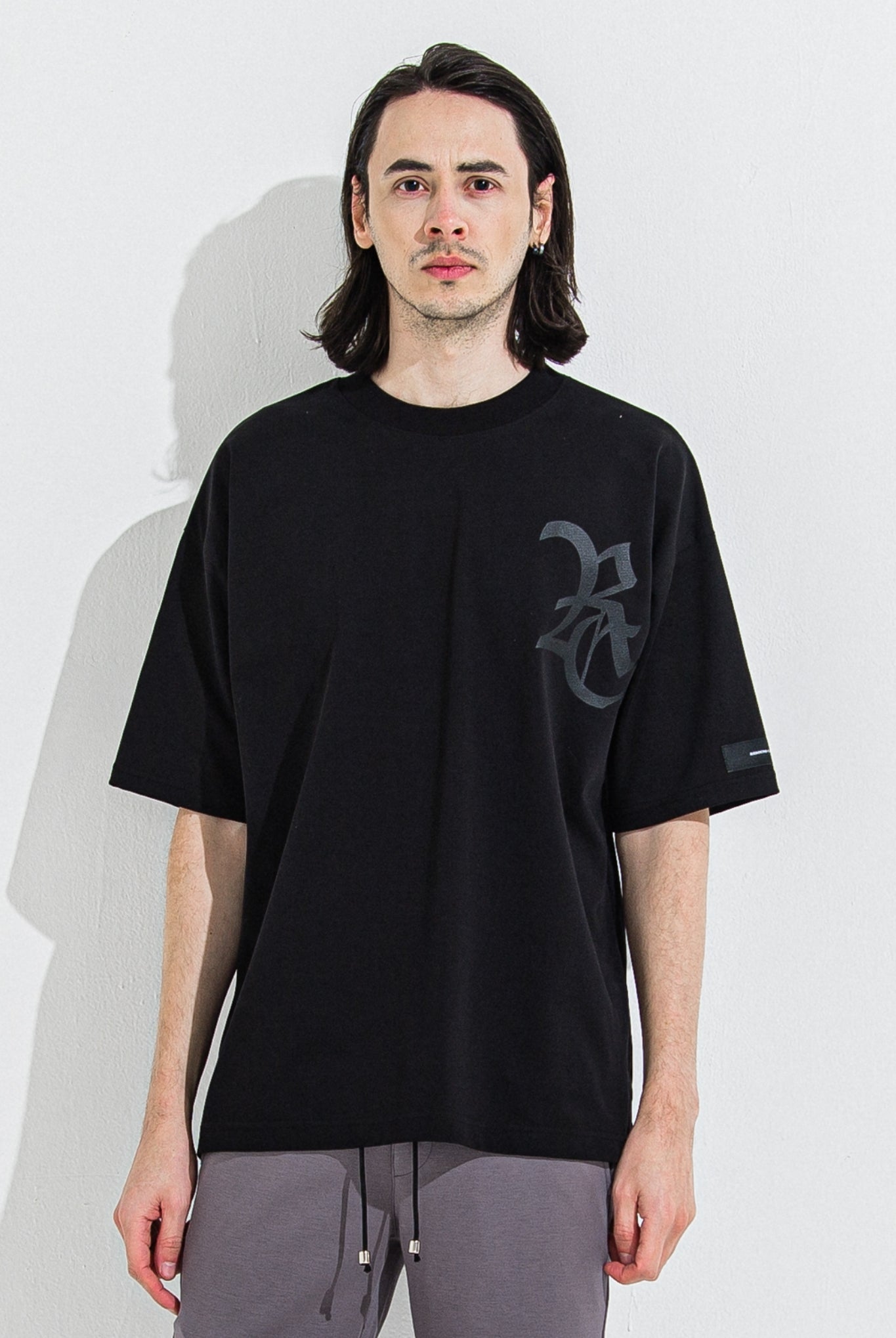 RESOUND CLOTHING リサウンド クロージング | Tシャツ 半袖 ロゴT オーバーサイズ メンズ コットン100% 蒸れにくい 高級感ある光沢 ブラック ホワイト RC OVER ...